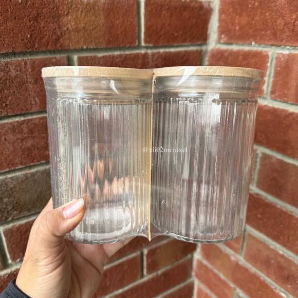 Target | Kitchen | Bullseye Playground Small Glass Ribbed Jars 2ct ...
